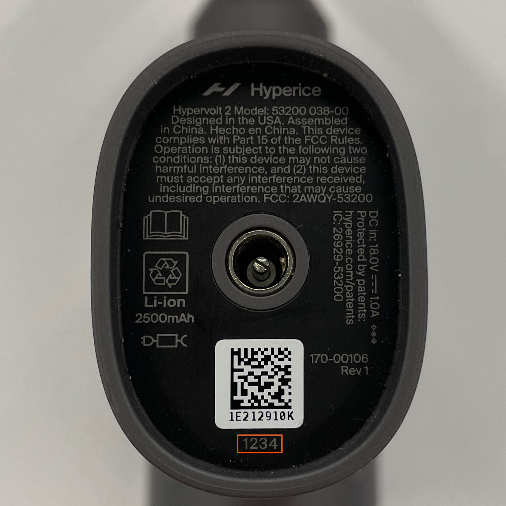 Serial Number Locations – Hyperice