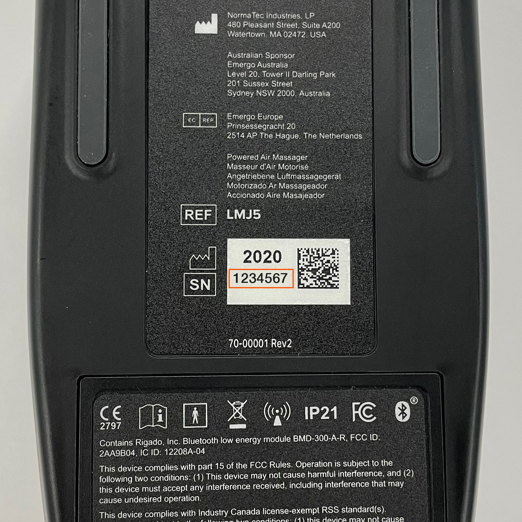 Serial Number Locations – Hyperice